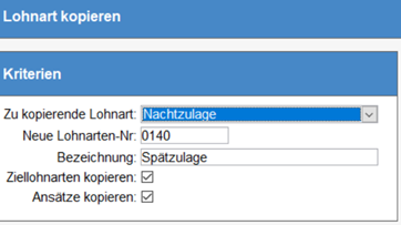 Lohnarten kopieren